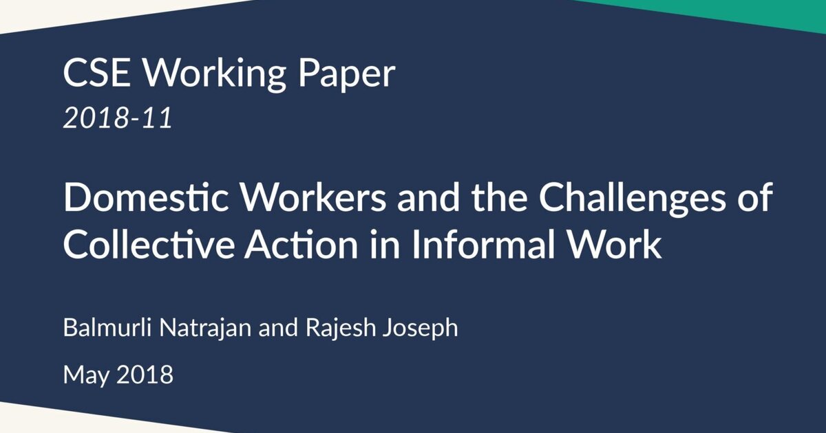 Domestic Workers and the Challenges of Collective Action in Informal ...
