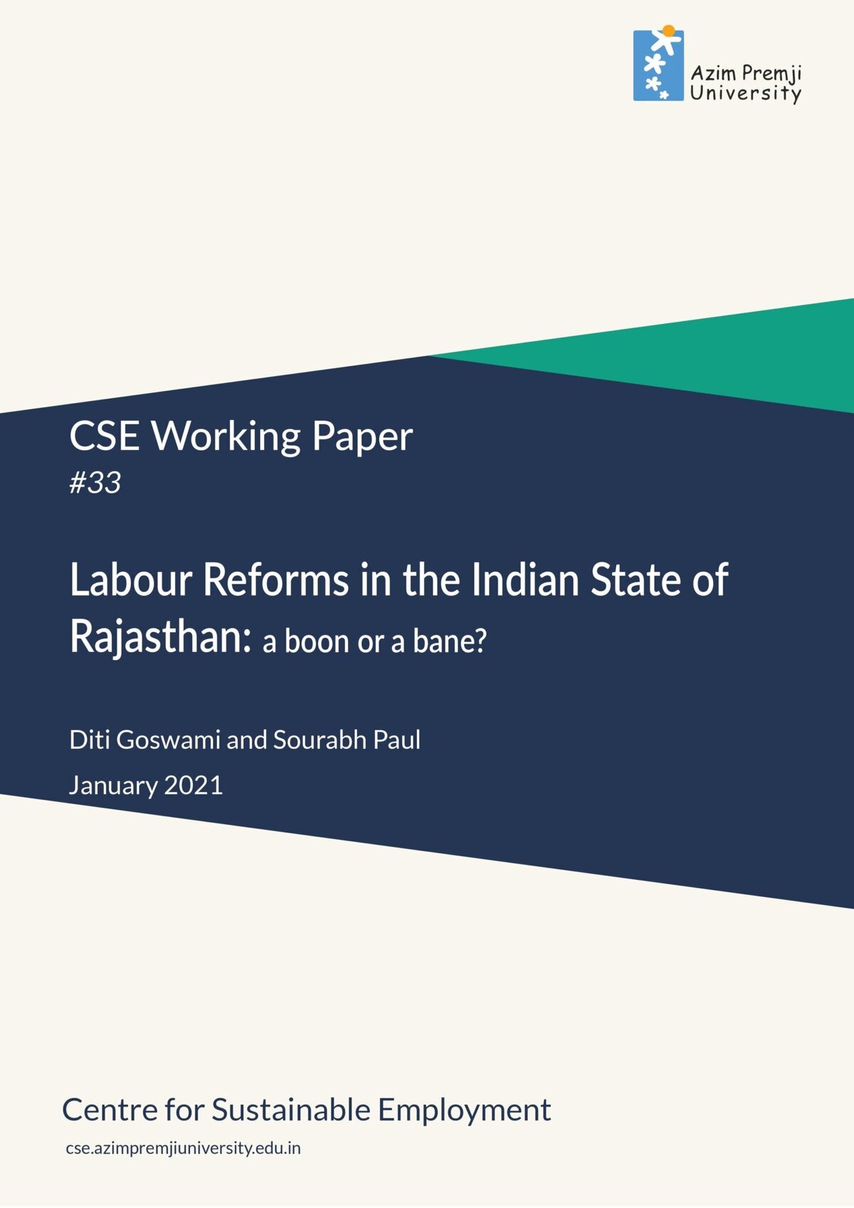 Labour Reforms in the Indian State of Rajasthan- a boon or a bane ...